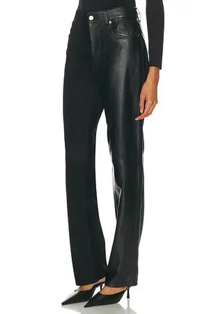 Helmut Lang Mixed Skinny Leg Trousers