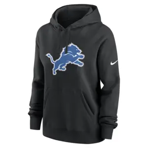 Nike Detroit Lions Club Nfl Pullover Hoodie - Black