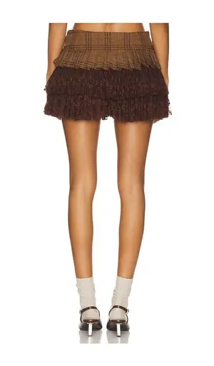 ZEMETA Rosette Wool Skort