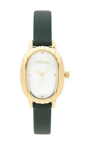 Ettika Harper Timeless Texture Watch - Black & Gold