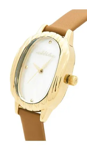 Ettika Harper Timeless Texture Leather Watch