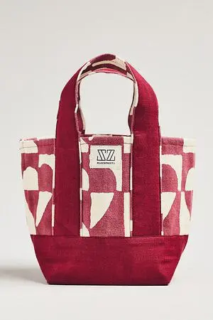 SZ BLOCKPRINTS Mae Mi Canvas Tote - Heart Cookie