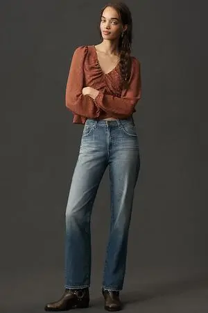 Ag Brinley High-rise Straight-leg Jeans - 16 Years Soaring