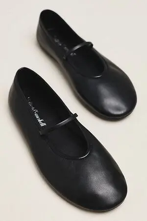Jeffrey Campbell Suede Ballet Flats - Black