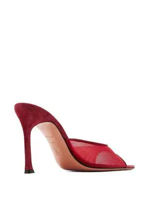 Amina Muaddi 95mm Alexa Sandals - Red