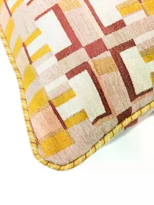 SOHO HOME Jasper Jacquard Cushion - Yellow