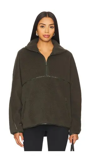 LAMARQUE Helsa Fleece Sweater - Olive