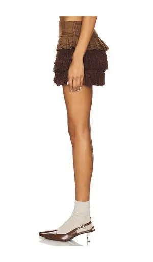 ZEMETA Rosette Wool Skort