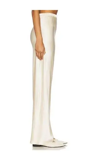Comme Si Bias Cut Satin Pants - Cream