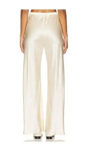 Comme Si Bias Cut Satin Pants - Cream