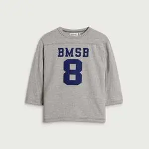 BEAMS 3/4 Sleeve Football T-shirt - Grey