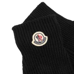 Moncler Logo Gloves - Black