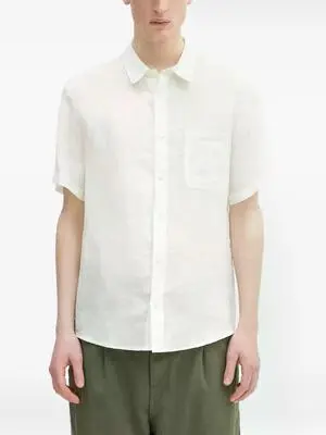 A.p.c. Short-sleeve Linen Shirt - White