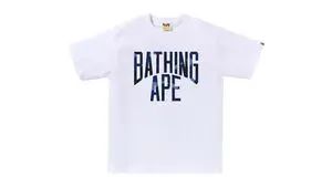 A BATHING APE Camo Bathing Ape Tee Shirt - White