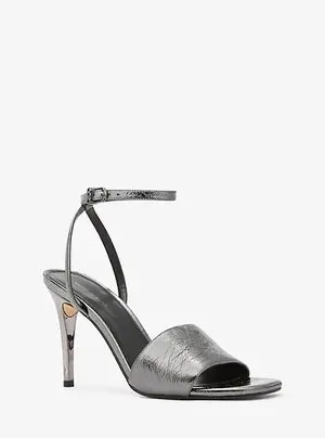Women's Crackled Metallic Sandals