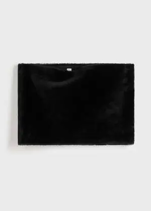 TOTÊME Plush Shearling Muff - Black