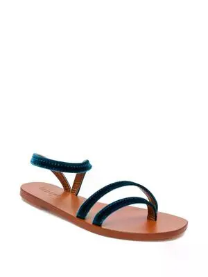 LANAPO Velvet Double-strap Sandals