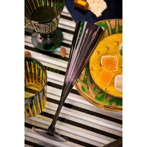 L'Objet Prism Champagne Flutes, Set Of 4 - Assorted