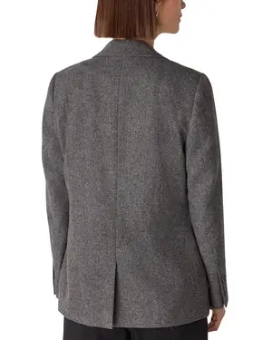 Whistles Herringbone Blazer - Grey/multi