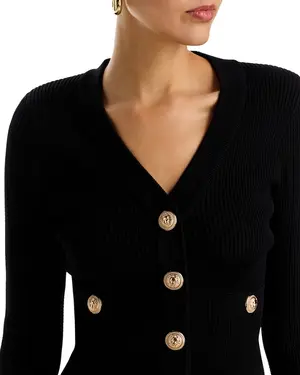 STELLAH Long Sleeve Button Detailed Cardigan