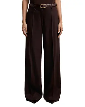 REISS Solene Wide Leg Trousers
