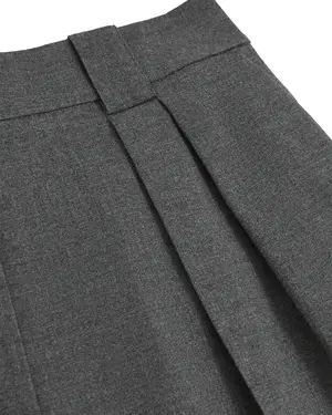 REISS Poppie Wide Leg Flannel Pants
