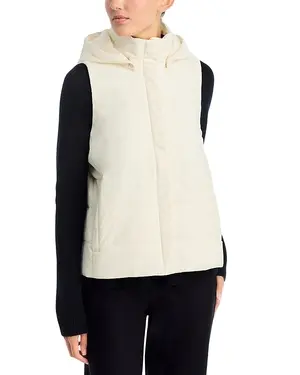 Eileen Fisher Puffer Vest - Soft White