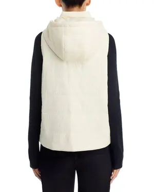 Eileen Fisher Puffer Vest - Soft White
