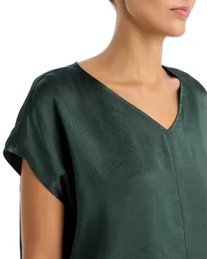 Eileen Fisher V-neck Square Top