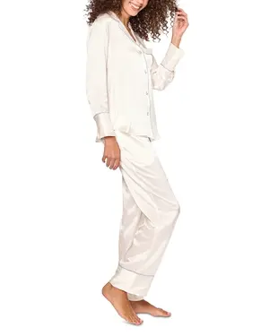 PETITE PLUME Mulberry Silk Long Pajama Set