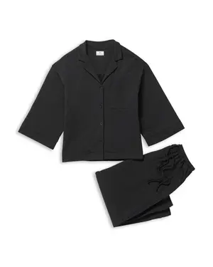 PETITE PLUME Olivia Wide Leg Long Pajama Set