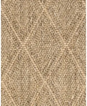 DASH & ALBERT Dash Albert Annie Selke Rda430 Diamond Natural Sisal Area Rug, 2'6x8'0