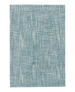 DASH & ALBERT Dash Albert Annie Selke Da62 Crosshatch Area Rug, 6'0x9'0 - Aqua/ivory