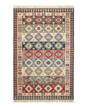 DASH & ALBERT Dash Albert Annie Selke Da2203 Balsam Kilim Area Rug, 5'0x8'0 - Multi