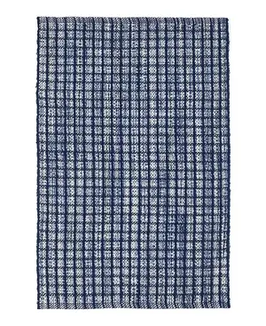 DASH & ALBERT Dash Albert Annie Selke Rdb326 Coco Indoor/outdoor Area Rug, 2'6x18'0 - Blue