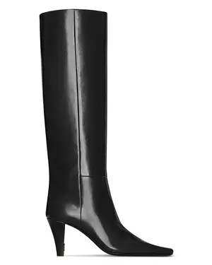 Saint Laurent Jill Smooth Leather Boots