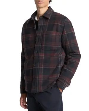 Vince Fleece Lined Shirt Jacket - Coastal Combo