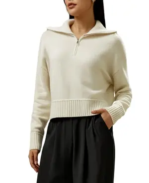 Lilysilk Relaxed Fit Wool-cashmere Blend Pullover