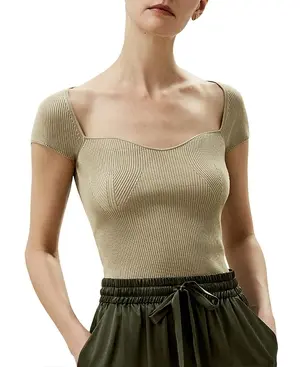 Women's Cap Sleeve Knit Tops
