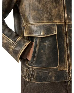 John Varvatos Atlas Vintage Leather Jacket