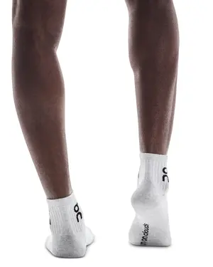 On Logo Mid Socks Pack Of 3 - Heather Grey