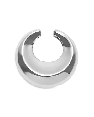 NINA GORDON Small Concave Ear Cuff - Silver