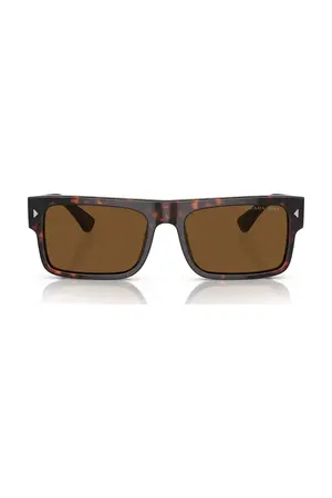 Prada Acetate Rectangle Sunglasses - Brown