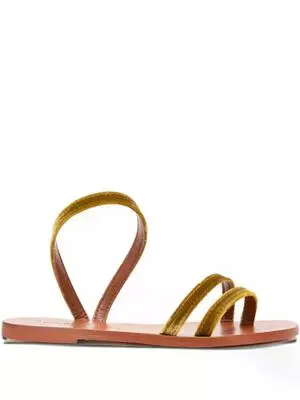 LANAPO Velvet Double-strap Sandals