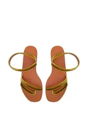 LANAPO Velvet Double-strap Sandals