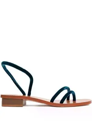 LANAPO Velvet-strap Sandals