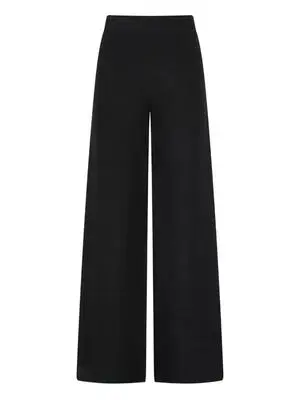 Max Mara Elastic-waist Palazzo Pants - Black