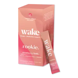 ROOKIE WELLNESS Wake: Natural Energy And Metabolism Support Strawberry Fields - One-color
