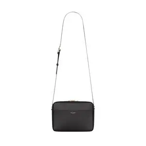 Saint Laurent Camera Case In Smooth Leather 'nero - Black