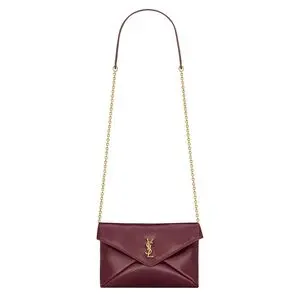 Saint Laurent Cassandre Chain Pouch - Red